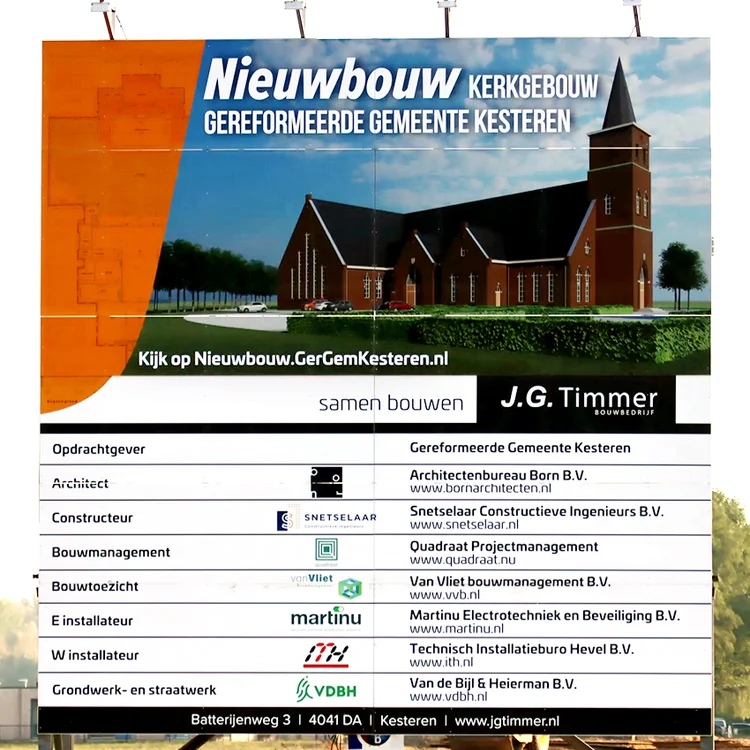 Nieuwbouw kerk in Kesteren | Layher | Layher